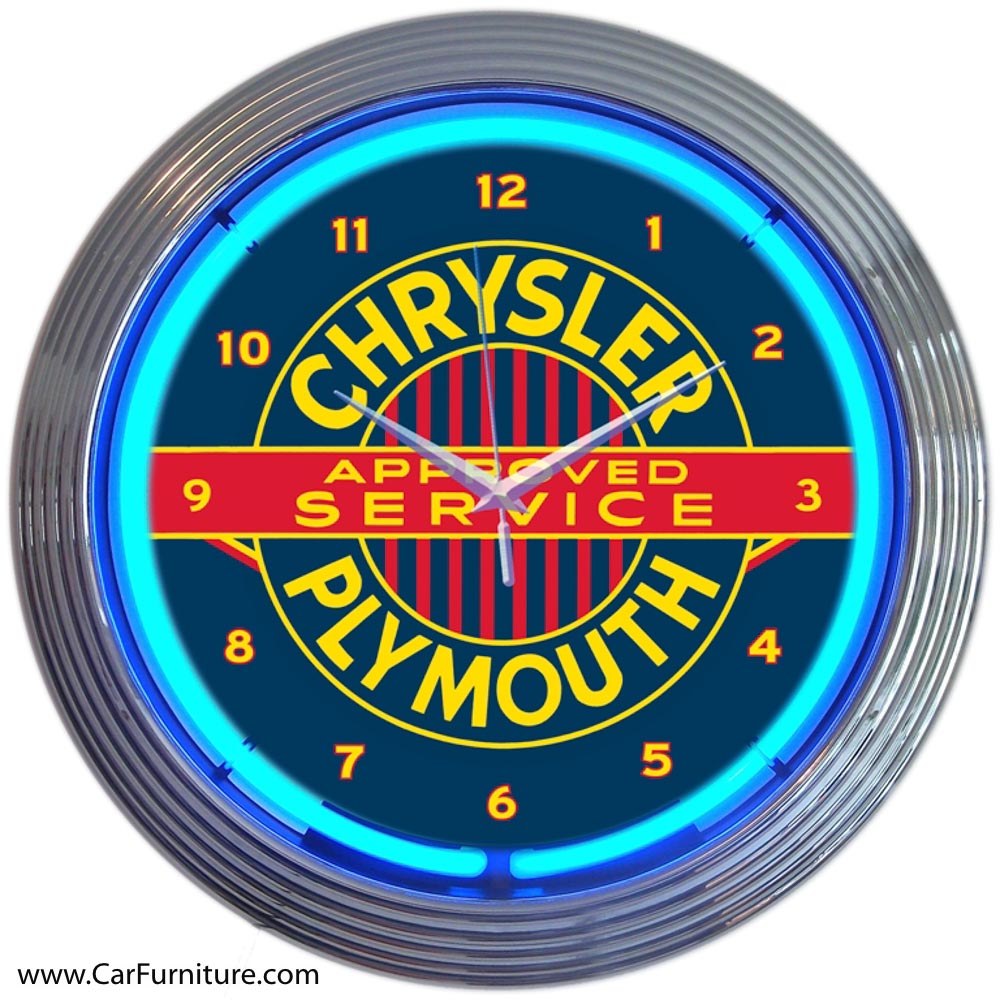 Chrysler Plymouth Neon Clock – CarFurniture.com