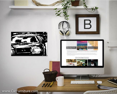 Police Car Modern Canvas Art – CarFurniture.com
