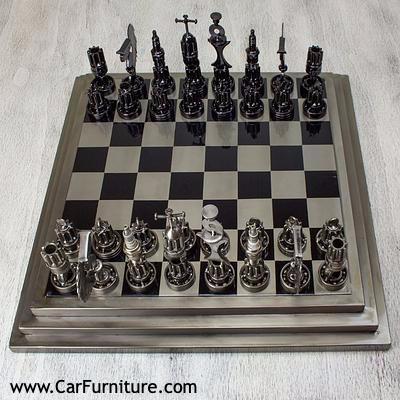 Reclaimed Auto Part Chess Set – CarFurniture.com